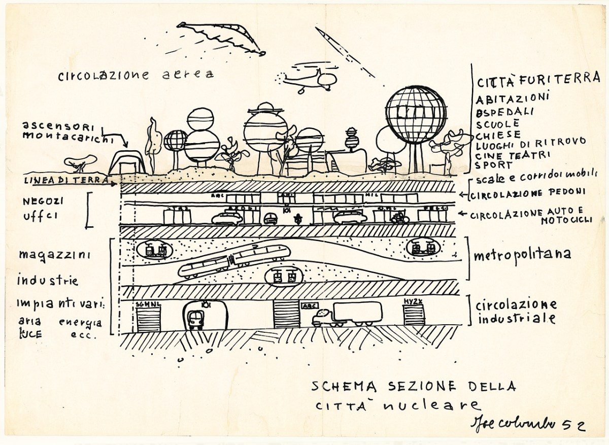 The Nuclear City by Joe Colombo, 1952 – Revival of Design is fine ...