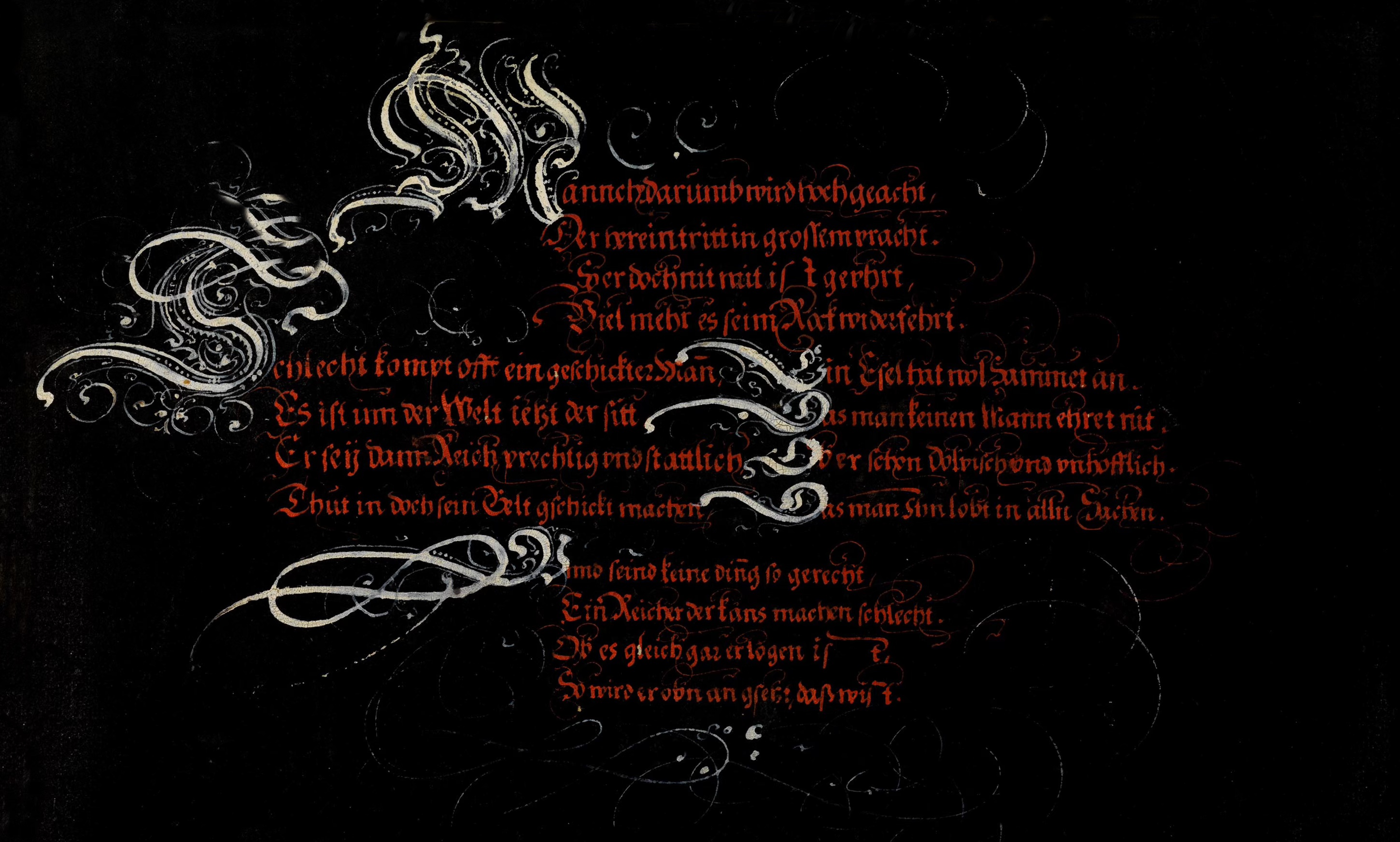 Calligraphic Script Template, 17th century – Design is fine. History is ...