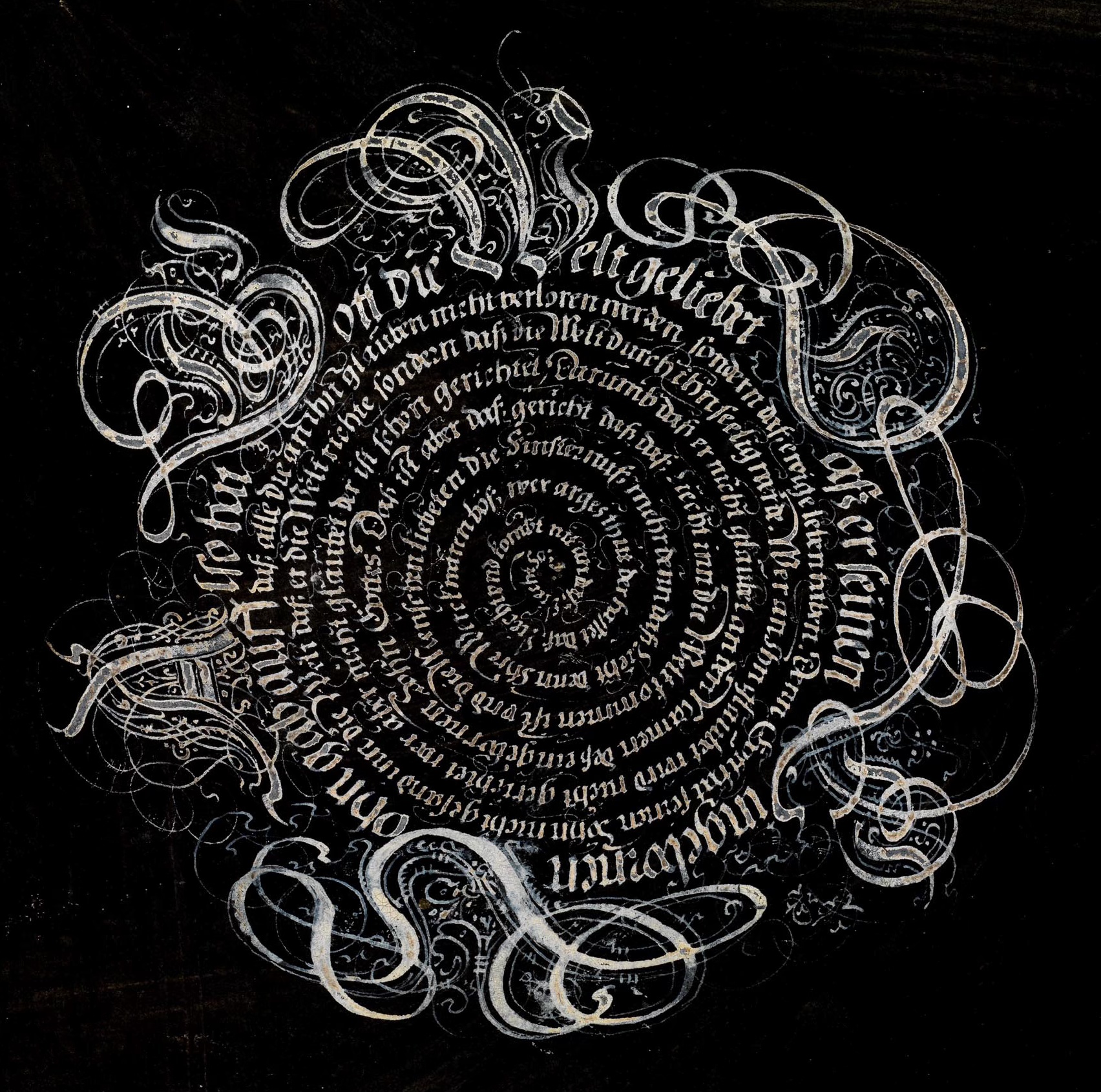 Calligraphic Script Template, 17th century – Design is fine. History is ...