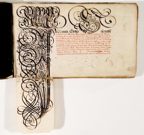 Calligraphic Script Template, 17th century – Design is fine. History is ...